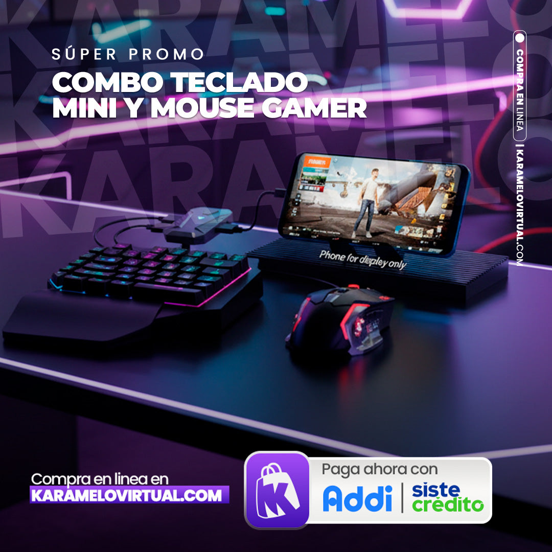 COMBO TECLADO 1 MANO Y MOUSE GAMER – LaKaDistribuidora